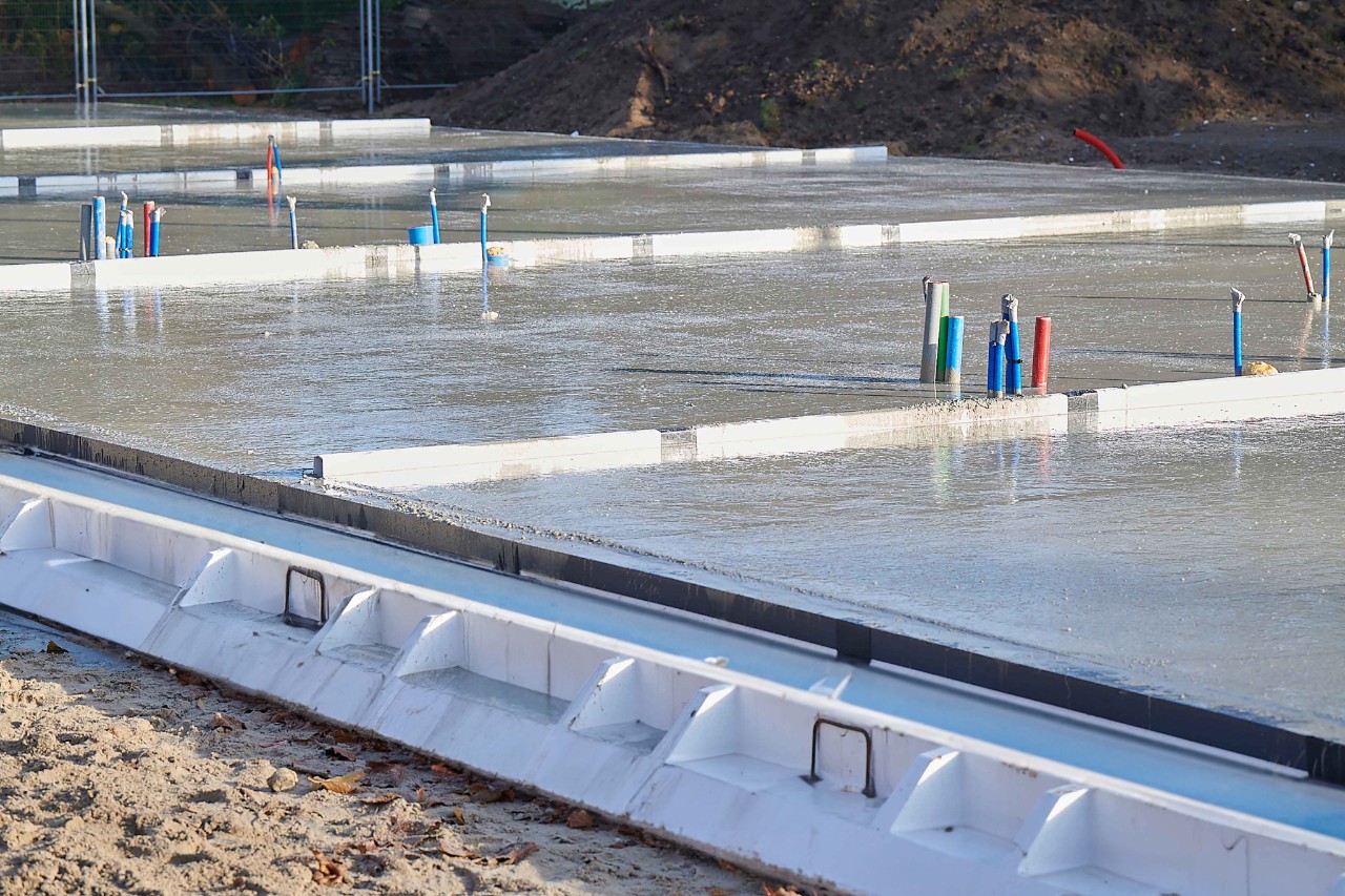 Funderingsbekisting met vorstrand