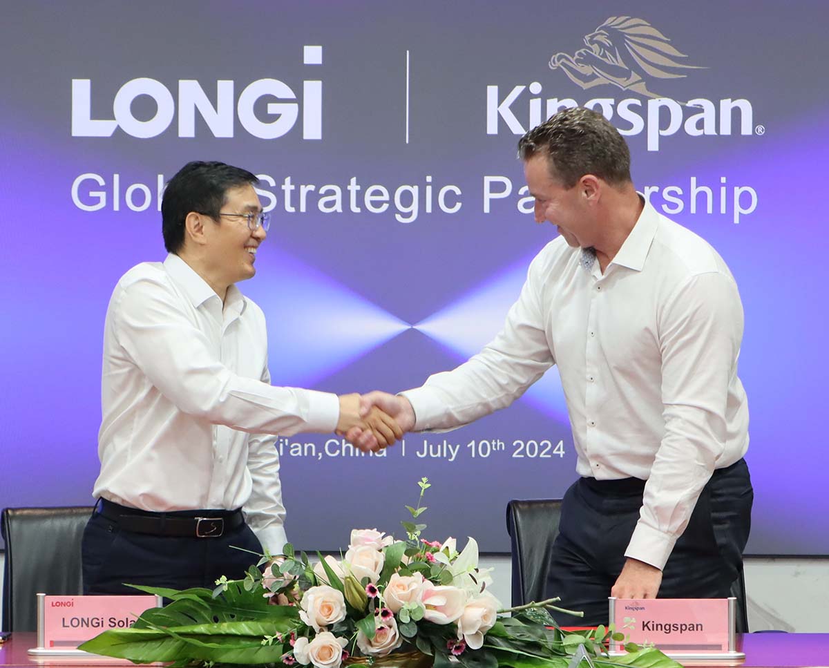 Kingspan and LONGi announce strategic partnership | Kingspan Group