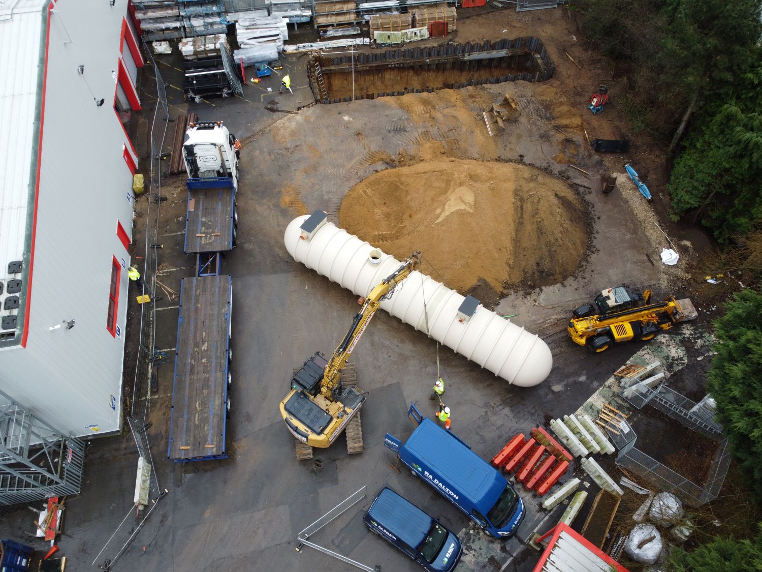 Kingspan install 202,000L rainwater harvesting tank at Sherburn site ...